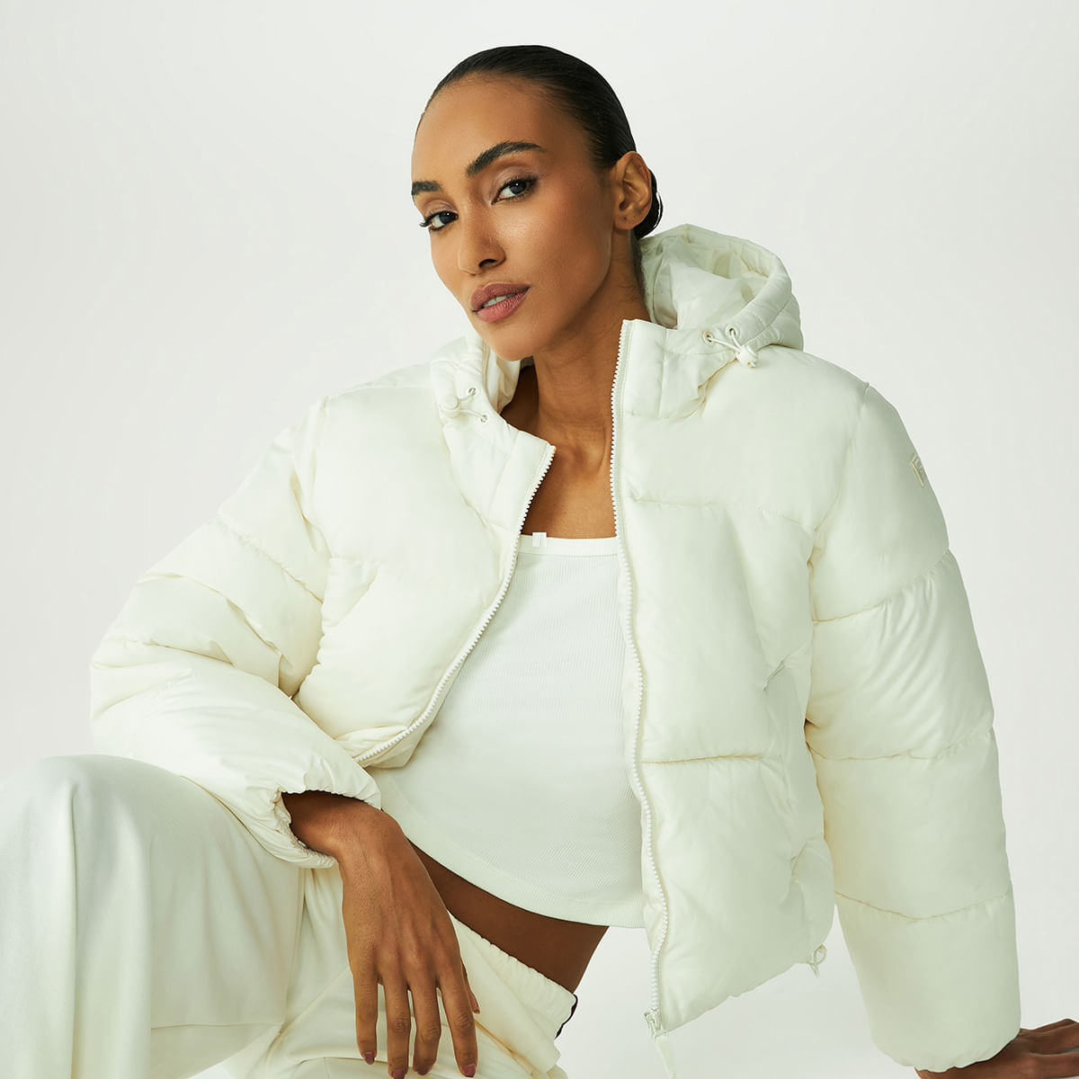 JAQUETA FEMININA FILA PUFFER LETTER - fila