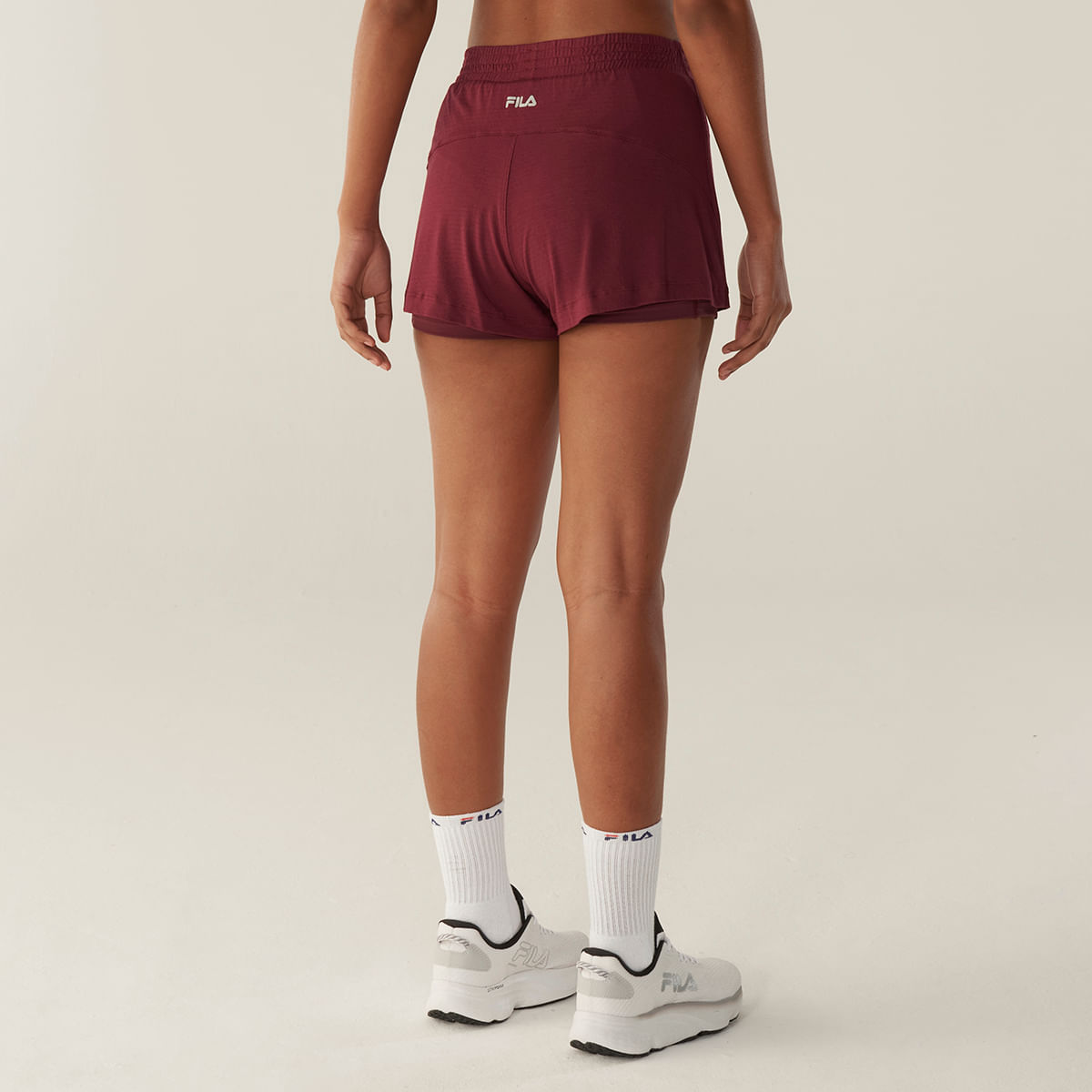 Shorts Feminino Fila Future Sports Duplo Flow - fila