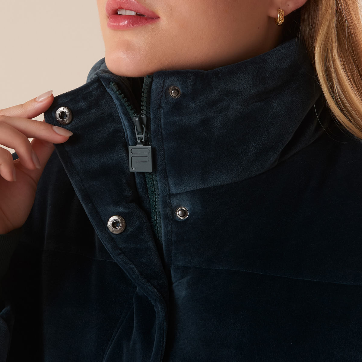 Jaqueta Feminina Fila Velour Puffer - fila