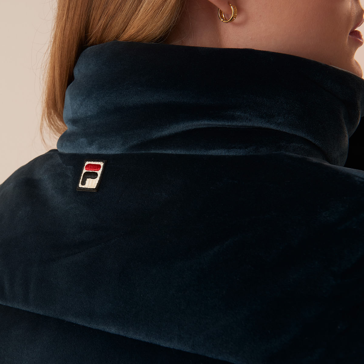 Jaqueta Feminina Fila Velour Puffer - fila